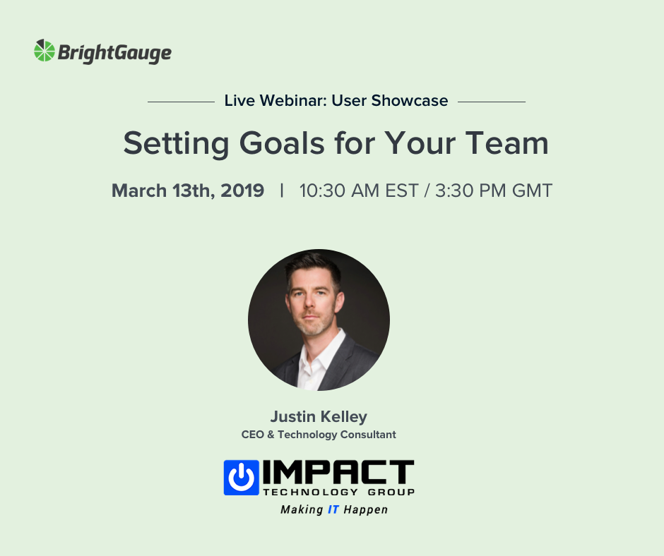 BrightGauge Webinar - Setting Goals for your Team BrightGauge Webinar - Setting Goals for your Team